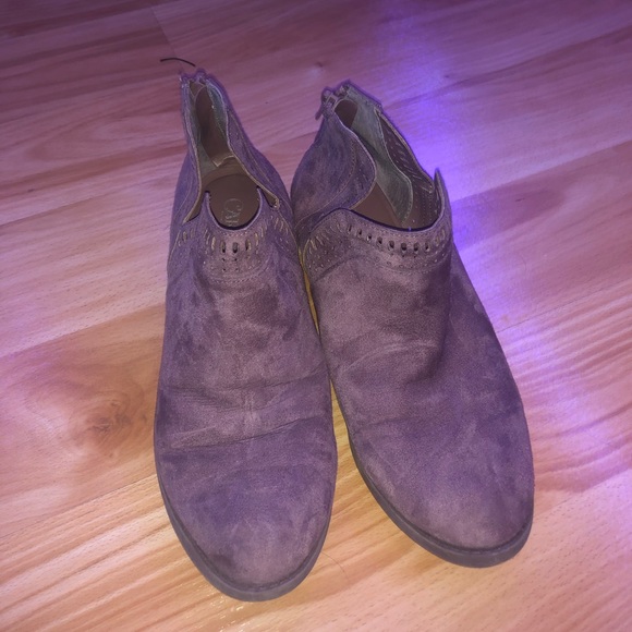 Shoes | Purple Ankle Boots | Poshmark